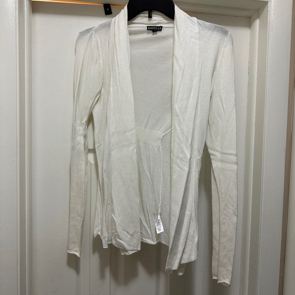 Express | Sweaters | Express White Lightweight Sweater | Poshmark